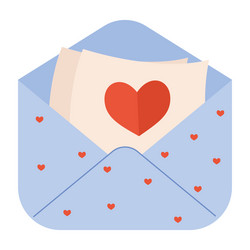 Purple love letter Royalty Free Vector Image - VectorStock