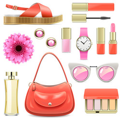 Fashion accessories set Royalty Free Vector Image