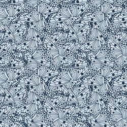 Seamless pattern with butterflies blue Royalty Free Vector