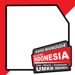 Frame bangga indonesia Royalty Free Vector Image