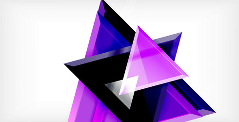 Dynamic triangle composition abstract background Vector Image