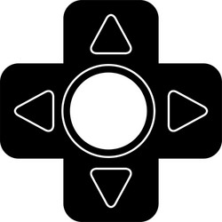 Gamepad cross isolated Royalty Free Vector Image