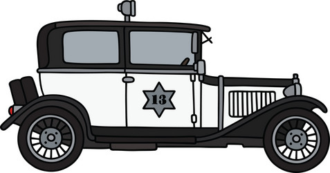 Police car with the sheriffs star on door Vector Image