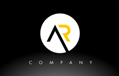 A r letter logo design creative ar letters icon Vector Image