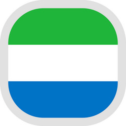 Sierra leone flag on a white Royalty Free Vector Image