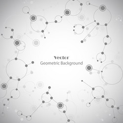 Line and dots abstract connection pattern Vector Image