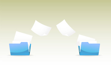 Folder icon isolated on transparent background Vector Image