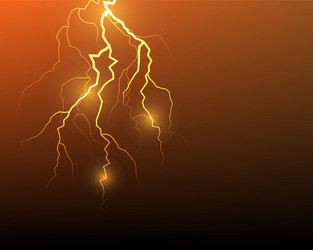 Lightning flash on red background Royalty Free Vector Image