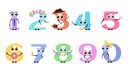 Flowers with smiling faces Royalty Free Vector Image