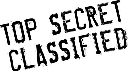 Top secret classified rubber stamp Royalty Free Vector Image