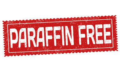 Paraffin free grunge rubber stamp Royalty Free Vector Image