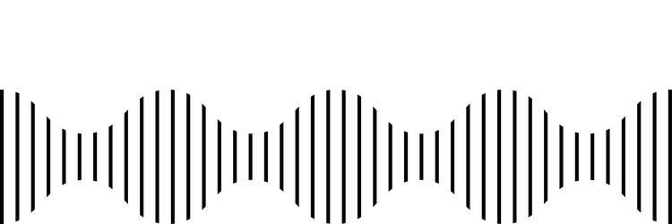 Sound wave soundwave line waveform spectrum Vector Image