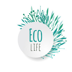 Icon of green trees for eco life Royalty Free Vector Image