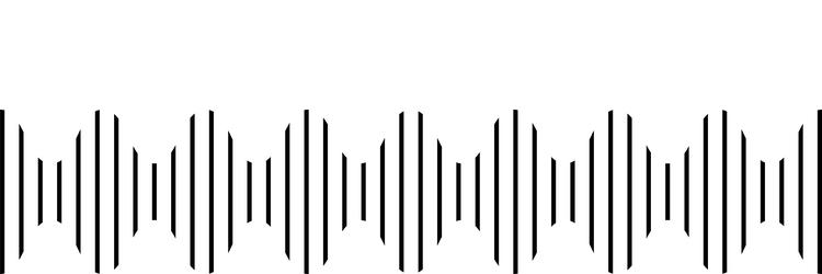 Sound wave soundwave line waveform spectrum Vector Image