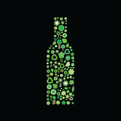 Beer bottle design background Royalty Free Vector Image