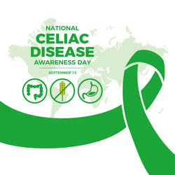 National celiac disease awareness day poster Vector Image