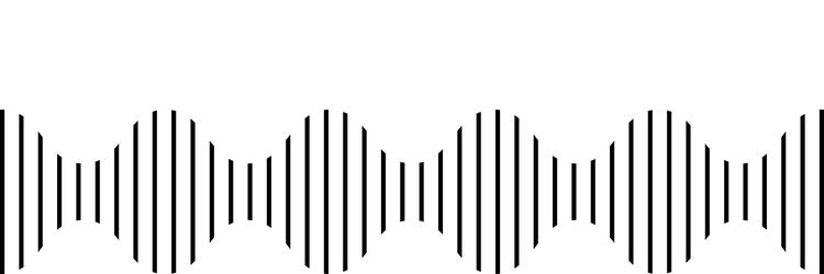 Sound wave soundwave line waveform spectrum Vector Image