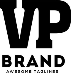 Modern lp vp and pv letter logo Royalty Free Vector Image