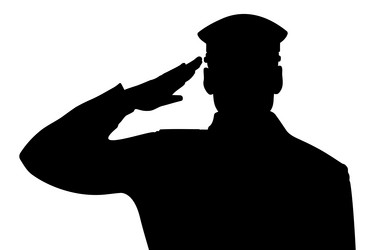 Police Salute Silhouette