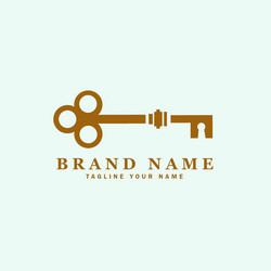 Key real estate logo Royalty Free Vector Image