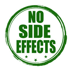 No side effects grunge rubber stamp Royalty Free Vector