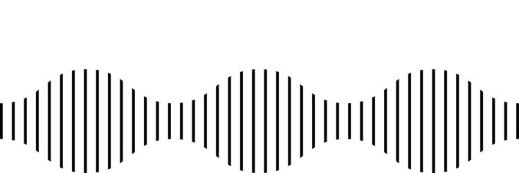 Sound wave soundwave line waveform spectrum Vector Image