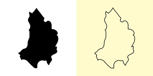 Aklan map philippines asia filled and outline map Vector Image