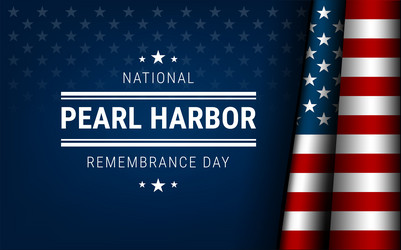 Pearl harbor remembrance day background Royalty Free Vector