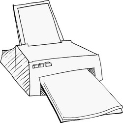 Printer Sketch Vector Images (over 1,100)