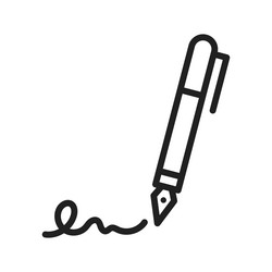 Signatures icon image suitable for mobile Vector Image