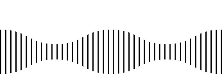 Sound wave soundwave line waveform spectrum Vector Image