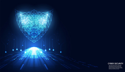 Cyber security concept background Royalty Free Vector Image