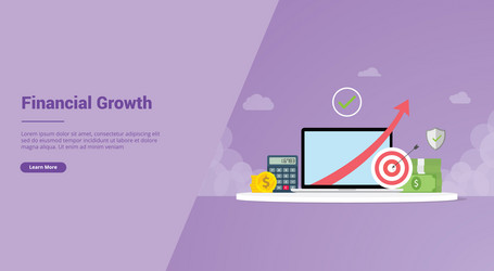 Income increase financial Royalty Free Vector Image