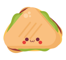 Sandwich Kawaii Vector Images (over 1,100)