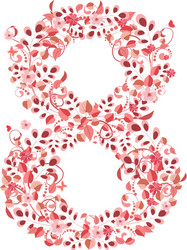 Number 8 Royalty Free Vector Image - VectorStock