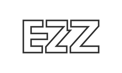 Nfj logo design template with strong and modern Vector Image