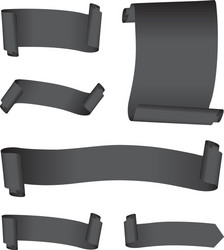 Black banner set Royalty Free Vector Image - VectorStock
