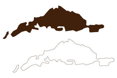 Tabar group islands new guinea pacific ocean Vector Image