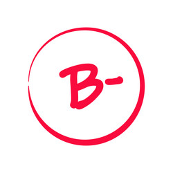 Grading system a grades for school sign exam Vector Image