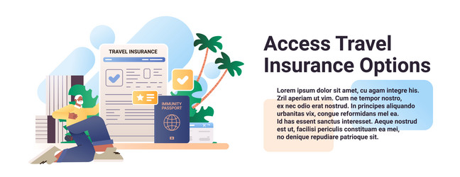 Man traveler getting document for leaving country Vector Image
