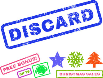 Discard text rubber stamp Royalty Free Vector Image