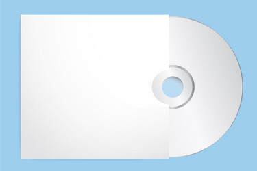 Blank cd disk template Royalty Free Vector Image