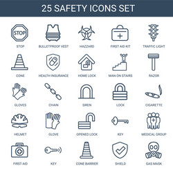 Buildings icons Royalty Free Vector Image - VectorStock