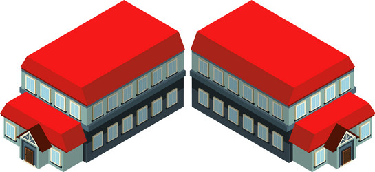 House with red roof Royalty Free Vector Image - VectorStock