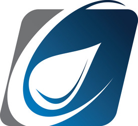 Water splash on white Royalty Free Vector Image