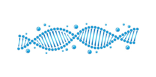 Spiral green dna medical icon Royalty Free Vector Image