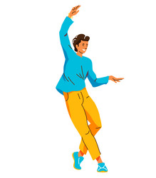Man dance hip hop handsome Royalty Free Vector Image