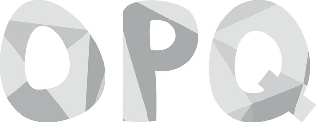 Modern solution letter o p Royalty Free Vector Image