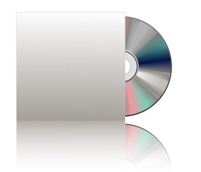 Realistic compact disc or cd template isolated Vector Image