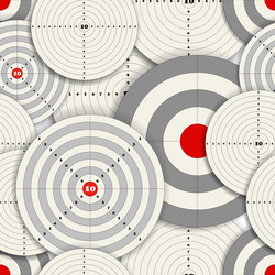 Seamless background of different targets Vector Image